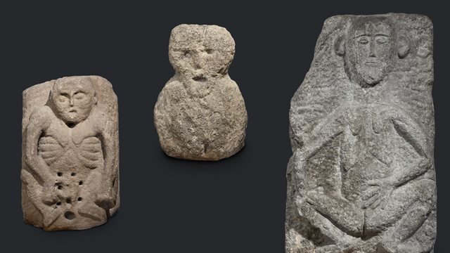 The Sheela na Gigs in the National Museum of Ireland's reserve ...